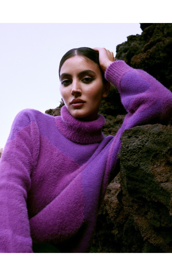 Pulover s puli ovratnikom, MOHITO, 8546Q-49P